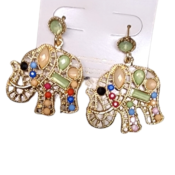 Touch & Co | Jewelry | Touch Co Circus Elephants Dangle Pierced ...